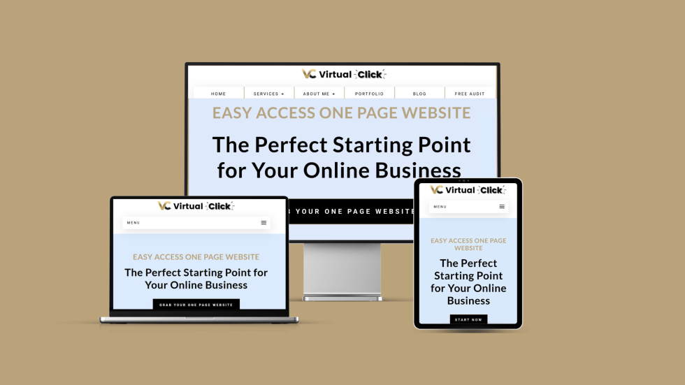 Easy Access One Page Website - Your First Step to Online Success